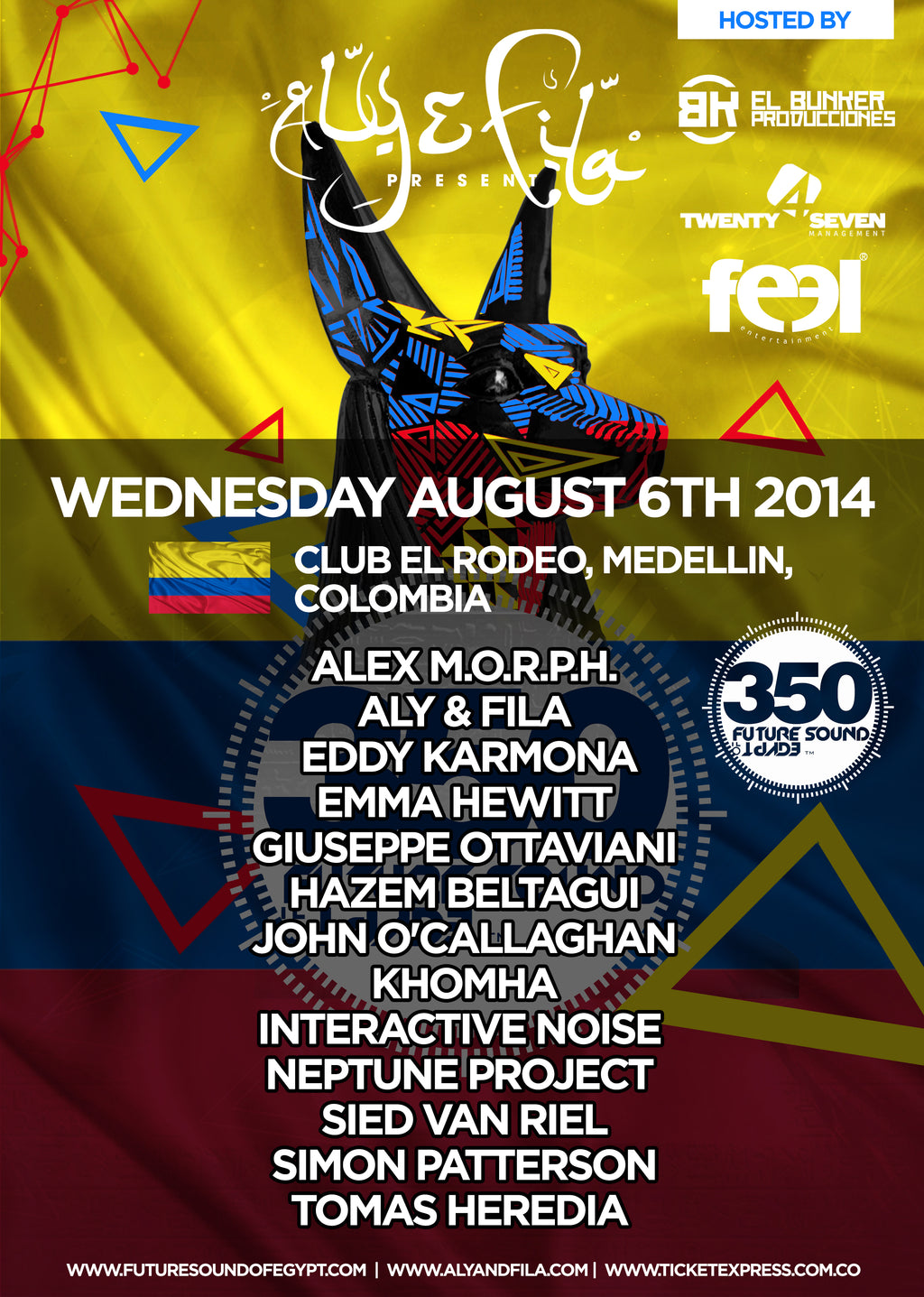 FSOE 350 Colombia Full Line Up Revealed : Tickets on Sale Now – Future ...