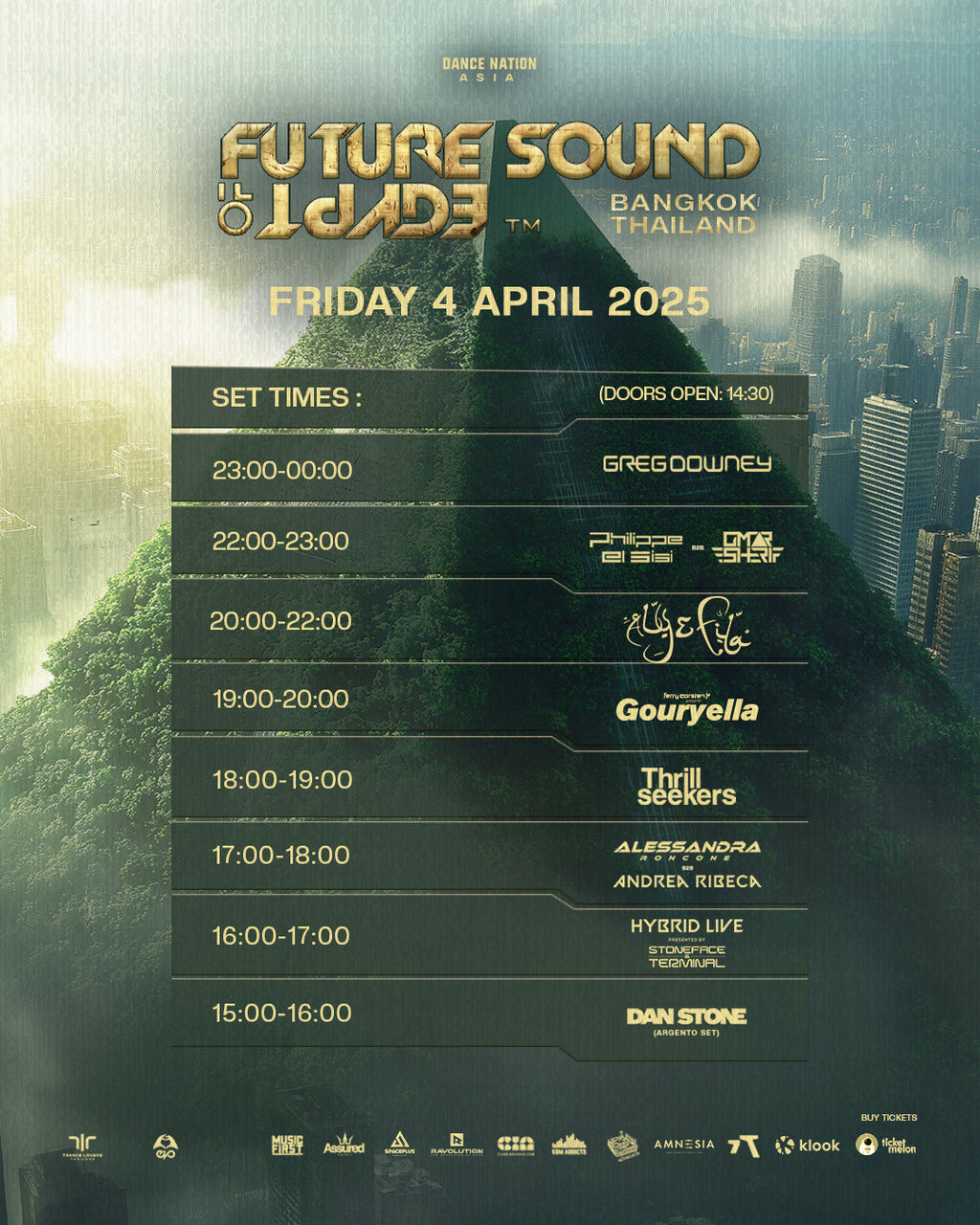 Set Times FSOE Bangkok April 4th Announced – Future Sound of Egypt