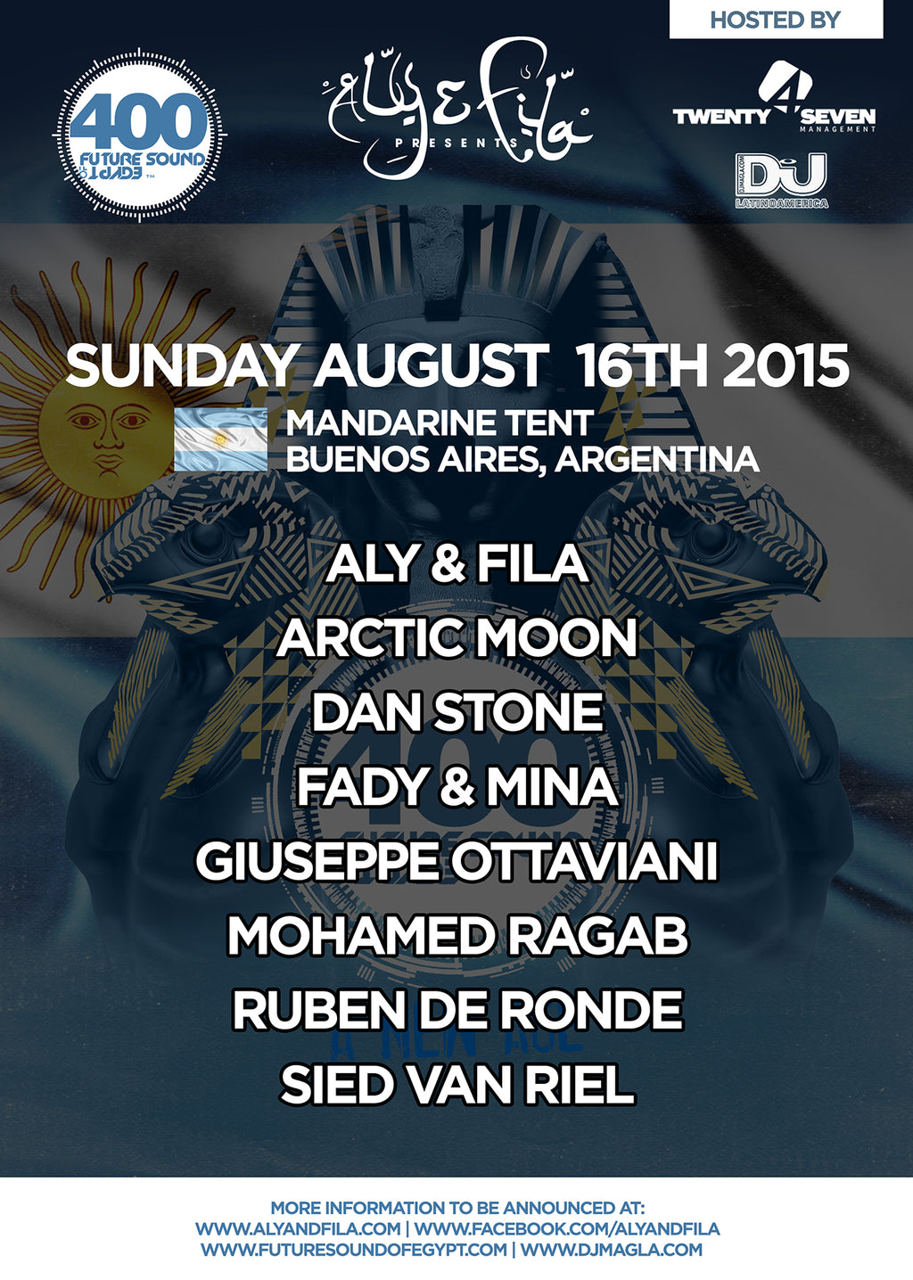 FSOE 400 August 16th Argentina Line Up Announced – Future Sound of Egypt